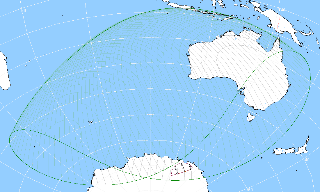 Éclipse annulaire de Soleil visible au sud de l'océan Indien, en ...