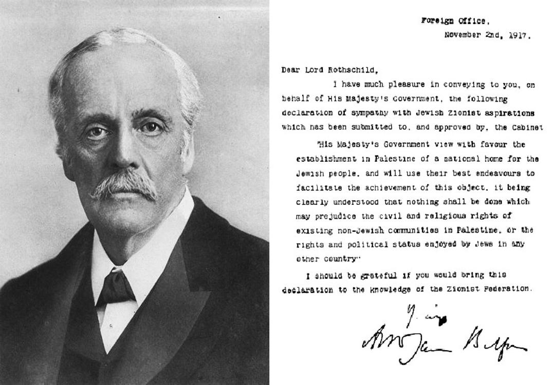 Quel est le rôle de la déclaration Balfour de 1917 dans le conflit ...
