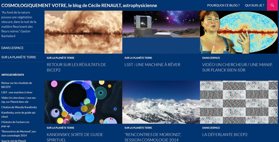 Cosmologiquement vôtre : le blog de Cécile Renault