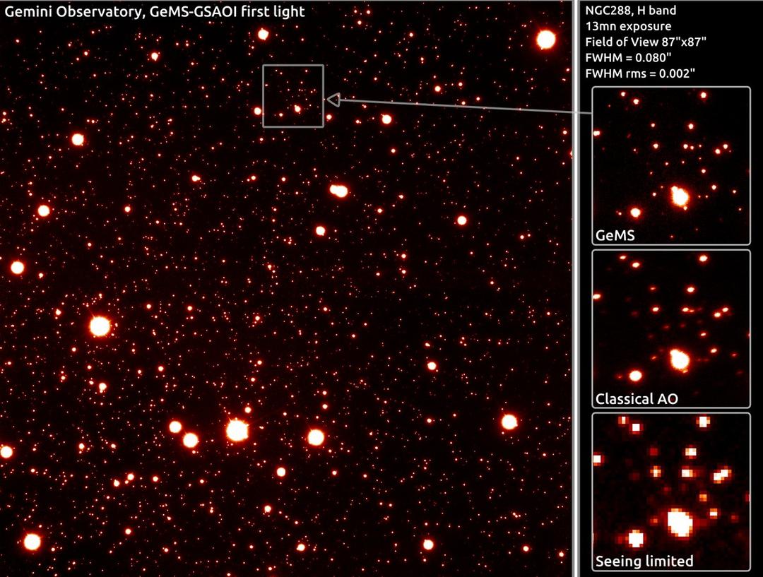Le télescope Gémini sud plus fort que le télescope Hubble