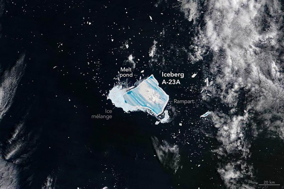 Le plus grand iceberg du monde a changé de couleur, et c’est très ...