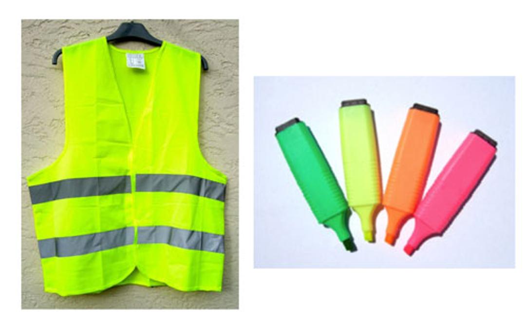 Fluorescence : la couleur fluo