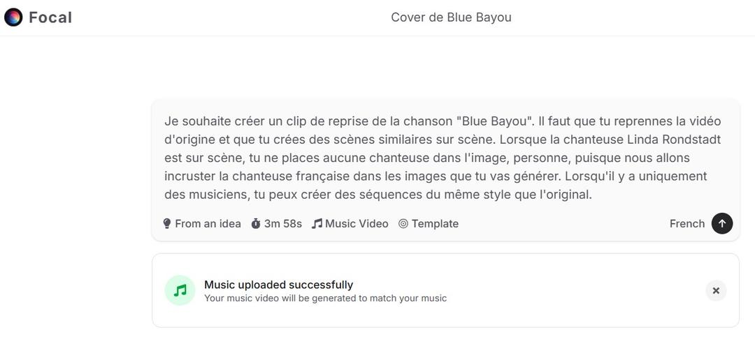Comment créer un clip vidéo avec l’IA Focal à partir d’un modèle existant