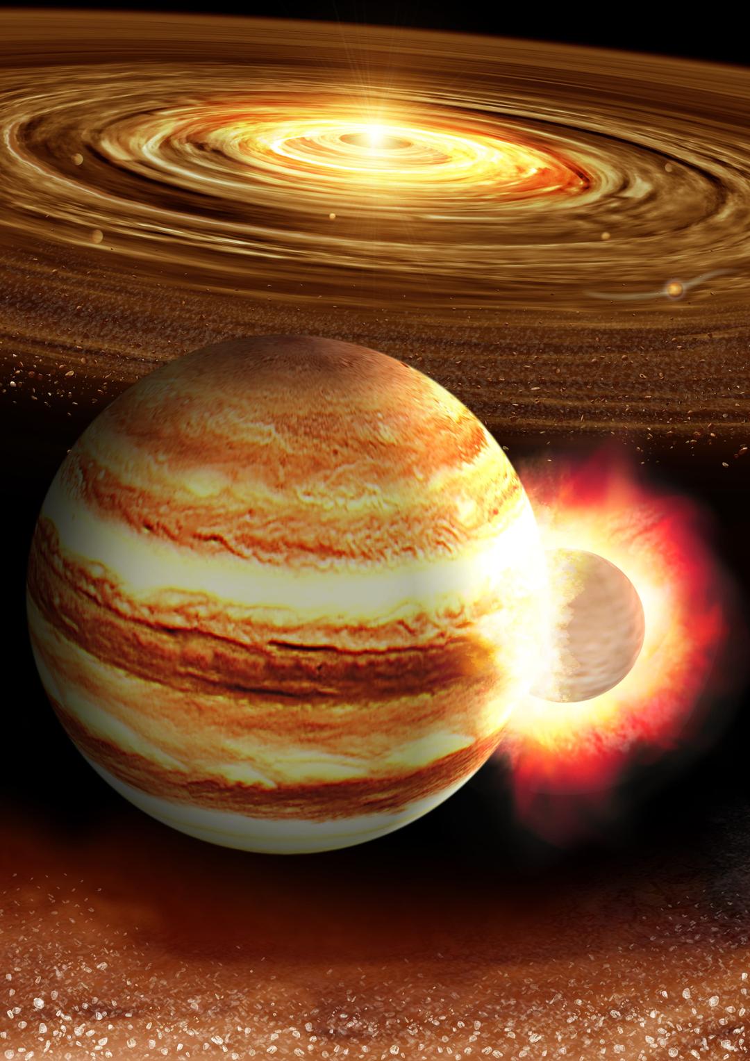 Jupiter a-t-elle vraiment avalé une planète géante il y a plus de 4,5 ...