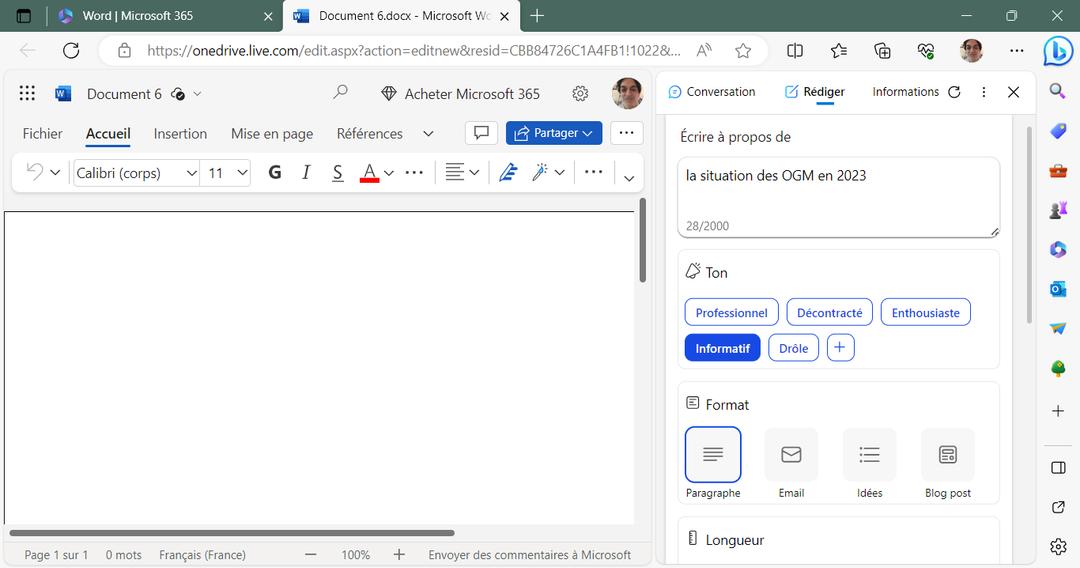Comment utiliser ChatGPT avec Word