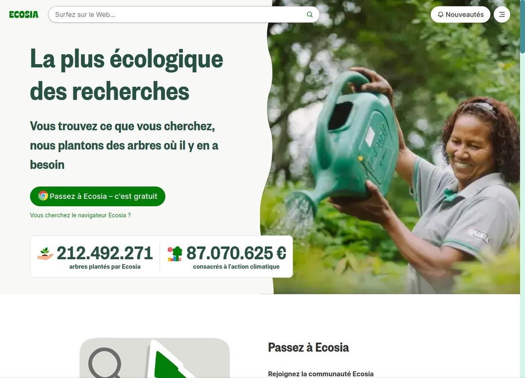 Définition | Ecosia : qu'est-ce que c'est ? | Futura tech