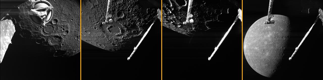 Dernières images de Mercure avec Bepicolombo