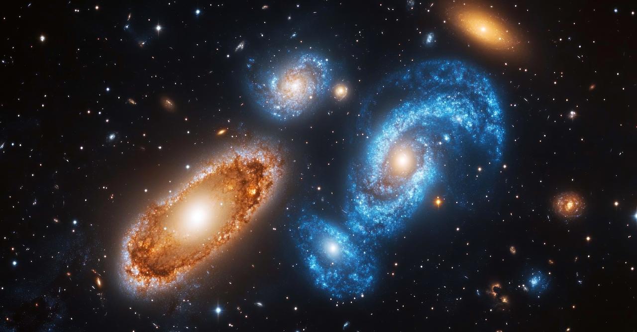 Un crash galactique exceptionnel 800 millions d’années seulement après ...