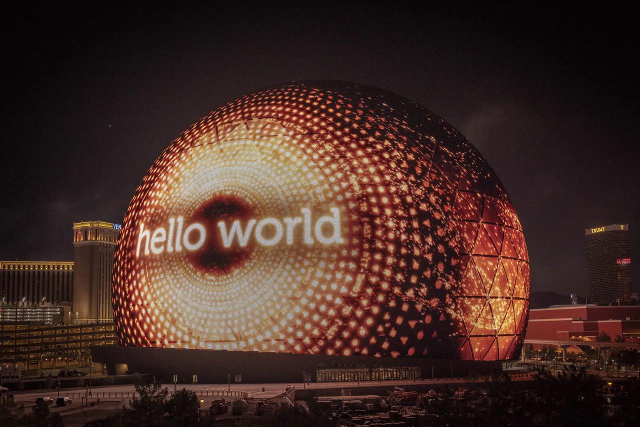 La plus grande sphère du monde vient de s’illuminer à Las Vegas