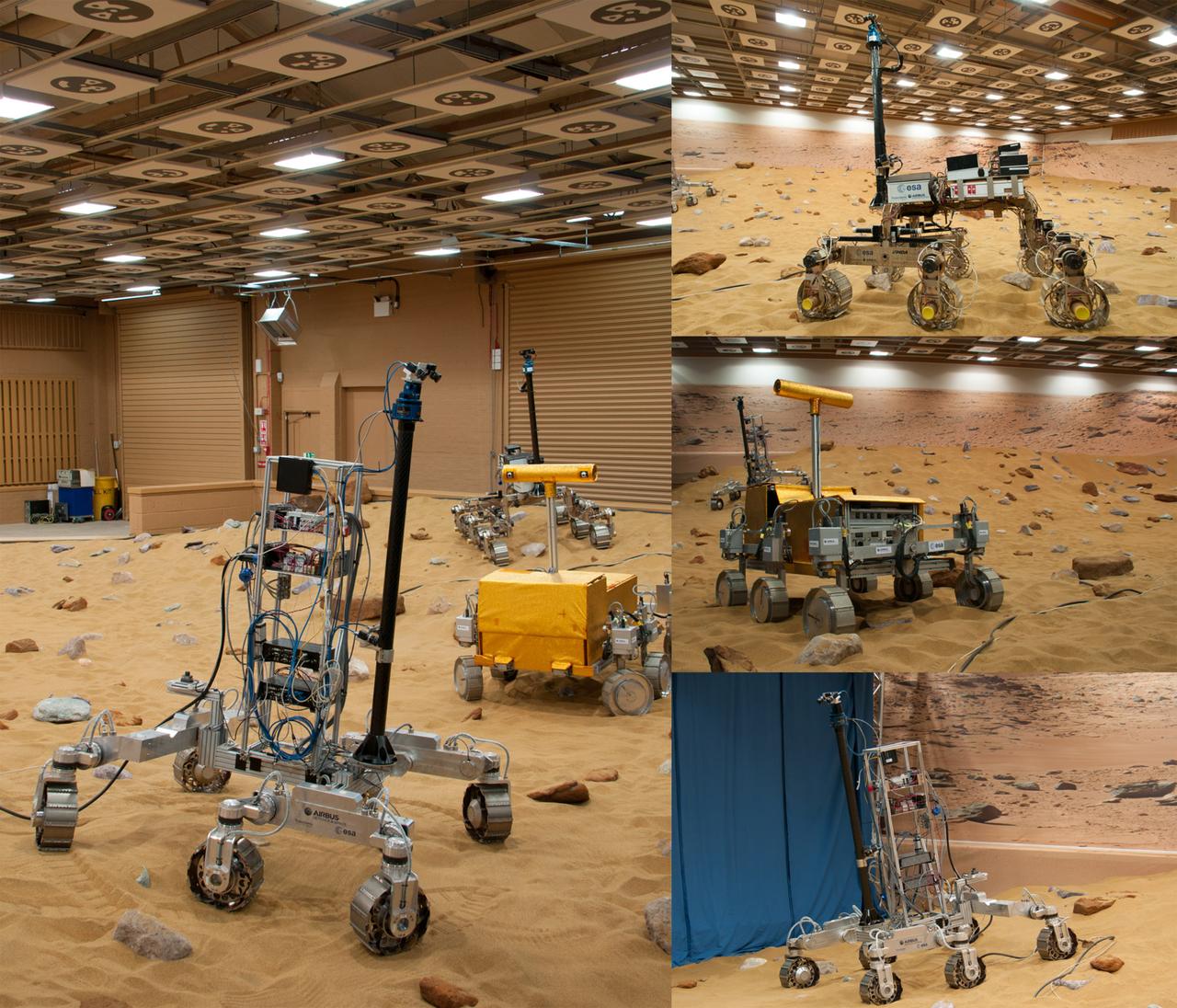 En image : les rovers tests d'ExoMars sur leur terrain de jeu
