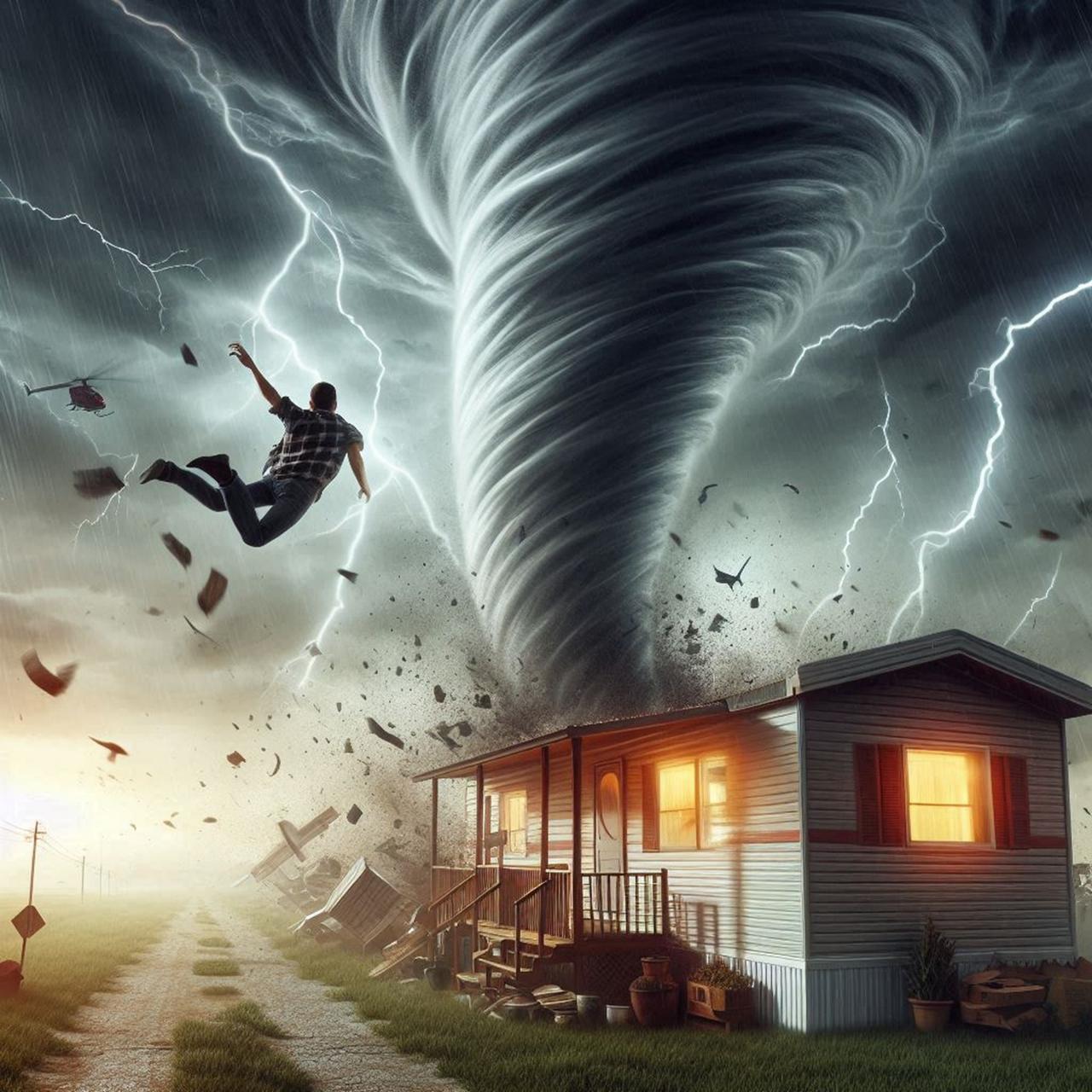 Le jour où un homme a été aspiré par une tornade… et retombe vivant 400 ...