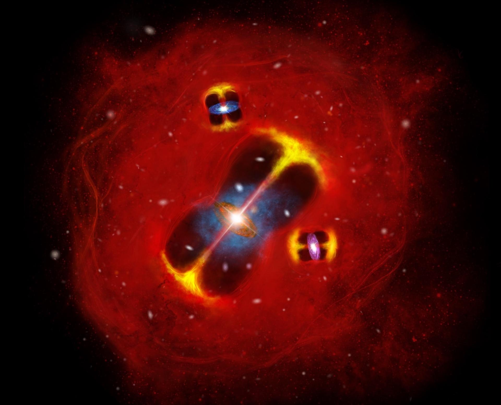 Les astronomes ont eu du mal à y croire : cet amas de galaxie extrême ...