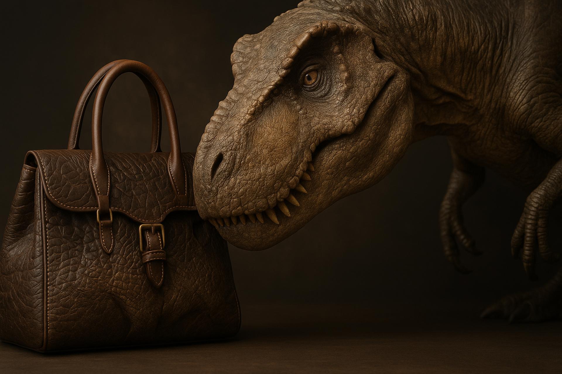 Derrière le sac en « cuir de T. rex » qui affole les enchères, voici ce ...
