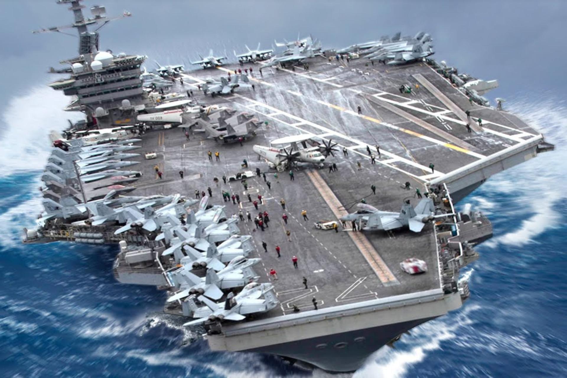 Découvrez le poids colossal des plus grands porte-avions jamais construits