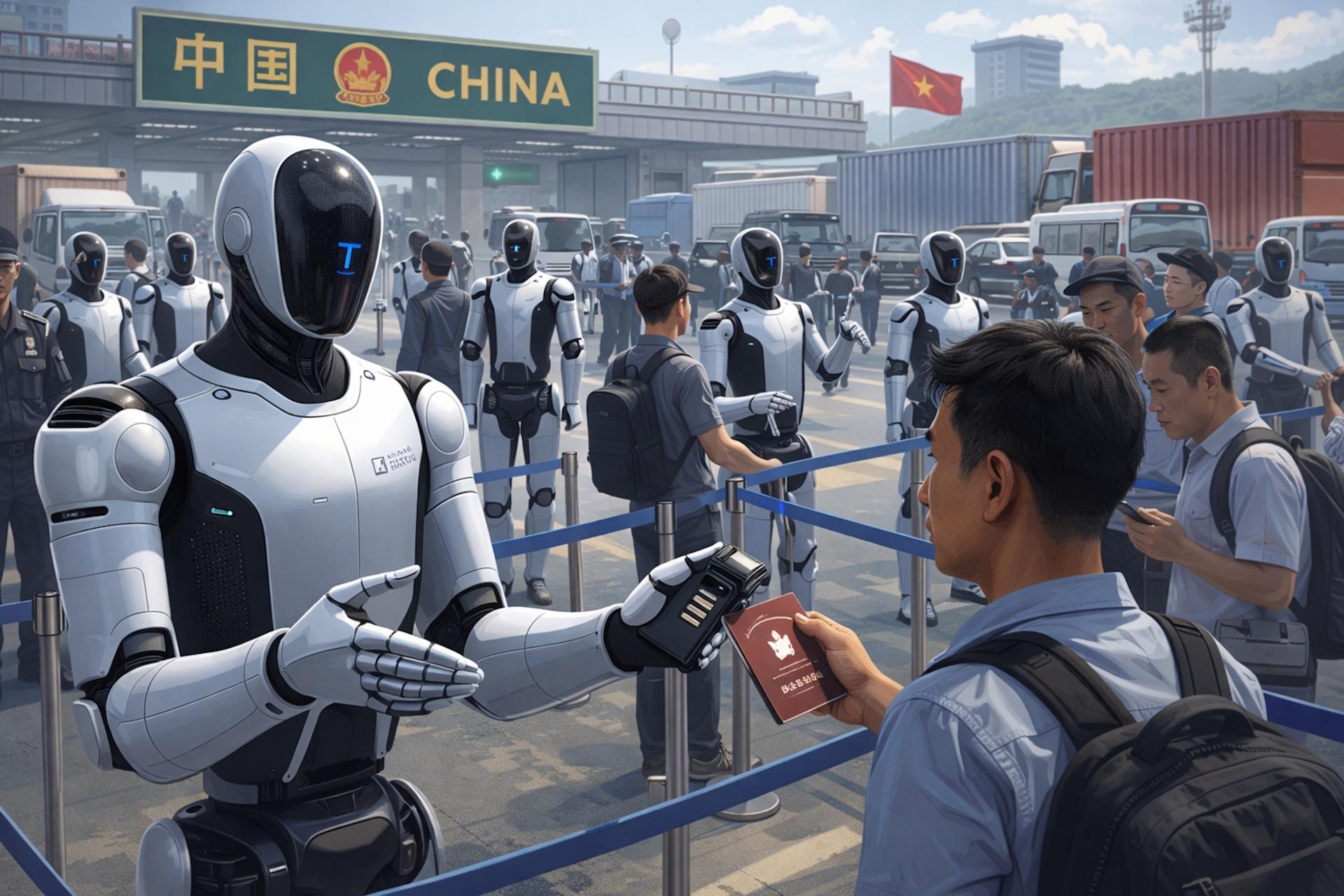 Pourquoi la Chine teste des robots humanoïdes à sa frontière avec le ...