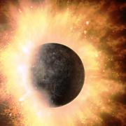 Des restes de Théia, la planète à l'origine de la Lune, seraient bien à ...