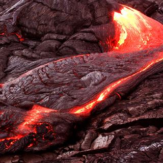 Flot de lave volcan Kilauea