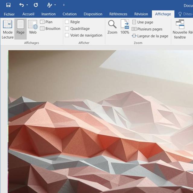 Comment mettre des pages d'un document Word en mode paysage