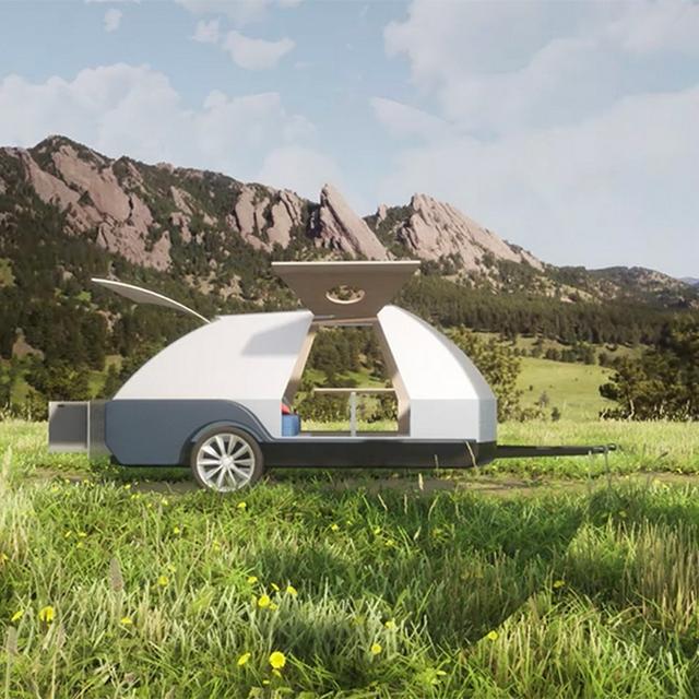 Une mini-caravane pour vélo géniale et toute équipée