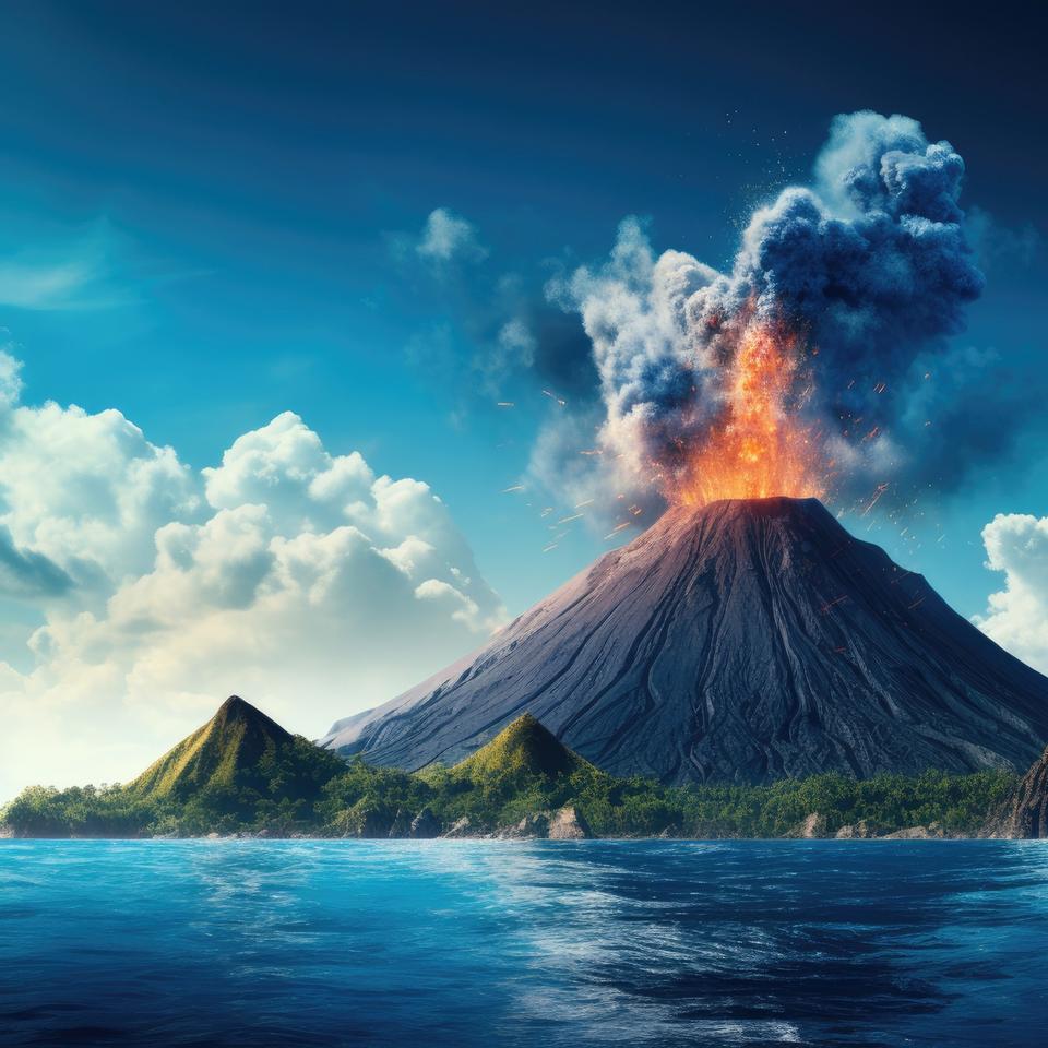 Éruption violente et spectaculaire du volcan Ruang en Indonésie