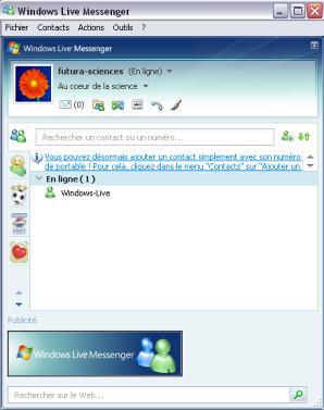 Presence PC teste pour vous Windows Live Messenger