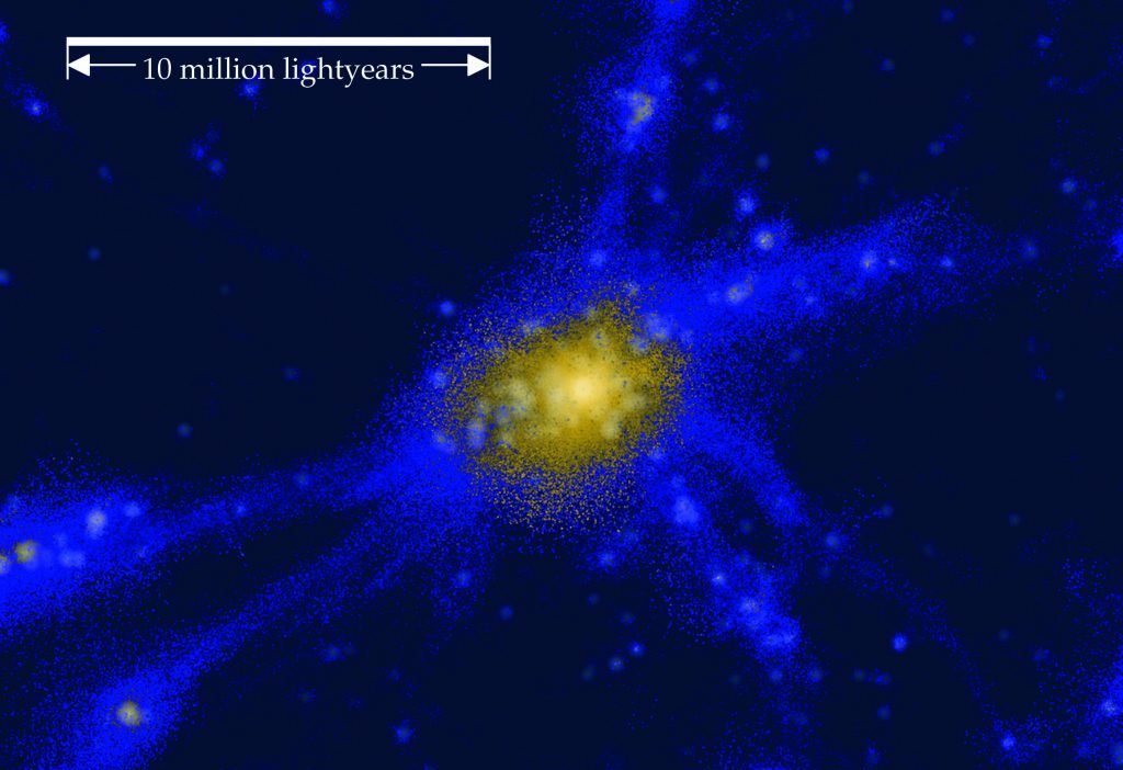 Surprise ! La température d'un amas de galaxies atteignait déjà un ...